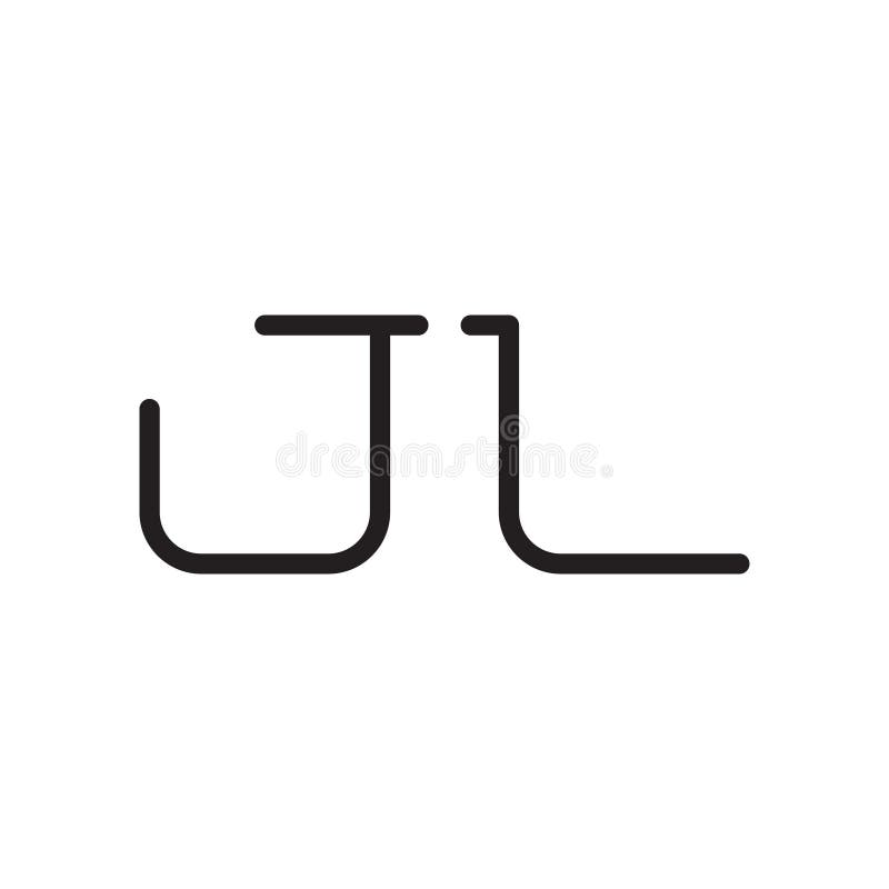 Jl Initial Letter Vector Logo Icon Stock Vector - Illustration of ...