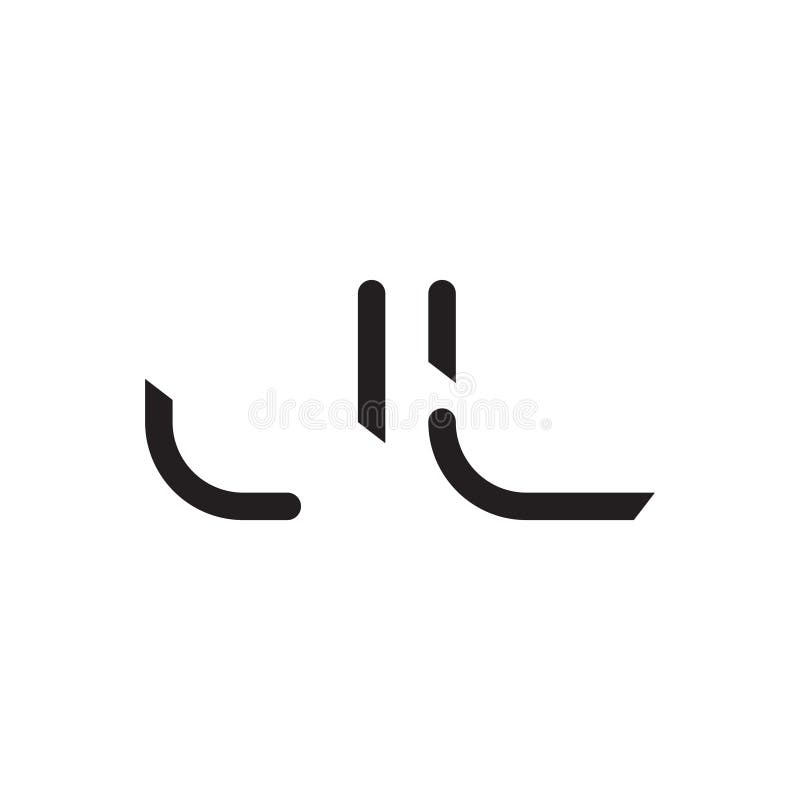 Jl Initial Letter Vector Logo Icon Stock Vector - Illustration of ...