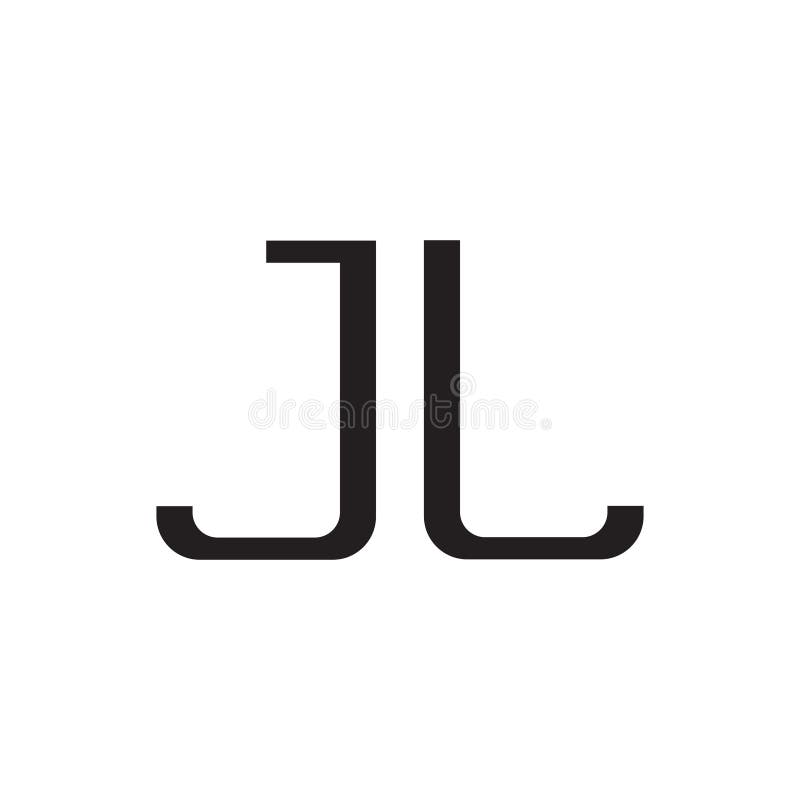 Jl Initial Letter Vector Logo Icon Stock Vector - Illustration of ...