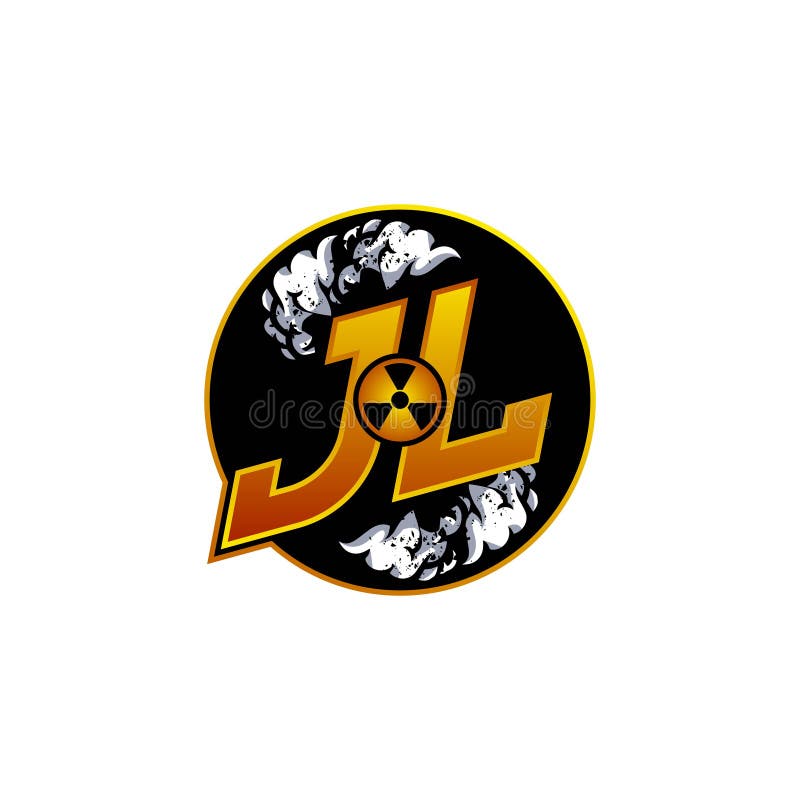 JL Logo Monogram ESport Gaming with Gas Shape Design Stock Vector ...