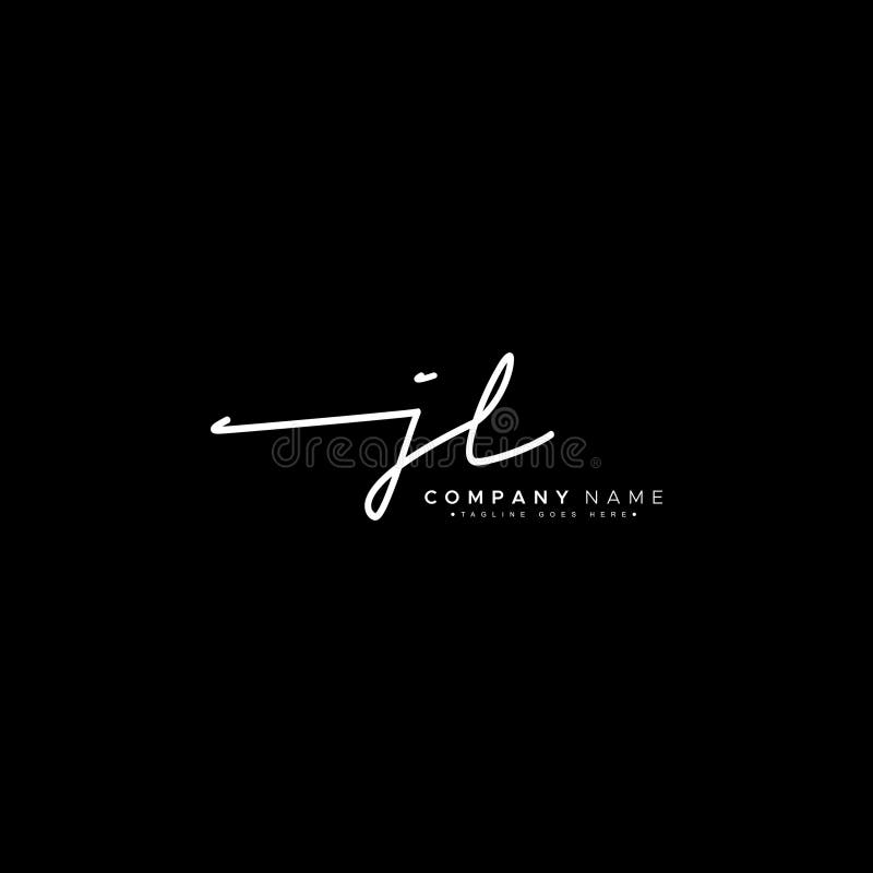 JL Signature Logo - Handwritten Vector Logo Template for JL Alphabet ... JL Signature Logo - Handwritten Vector Logo Template for JL Alphabet ...