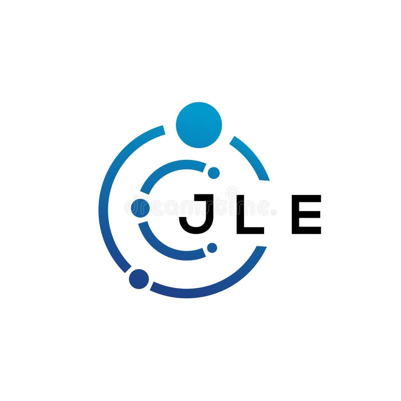 JLE Letter Technology Logo Design on White Background. JLE Creative ...
