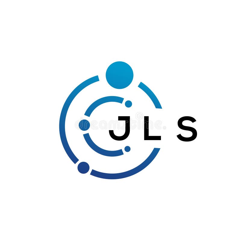 JLS Letter Technology Logo Design on White Background. JLS Creative ...