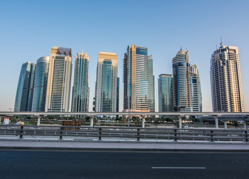 JLT Dubai skyscraper stock image. Image of office, apartment - 40331627