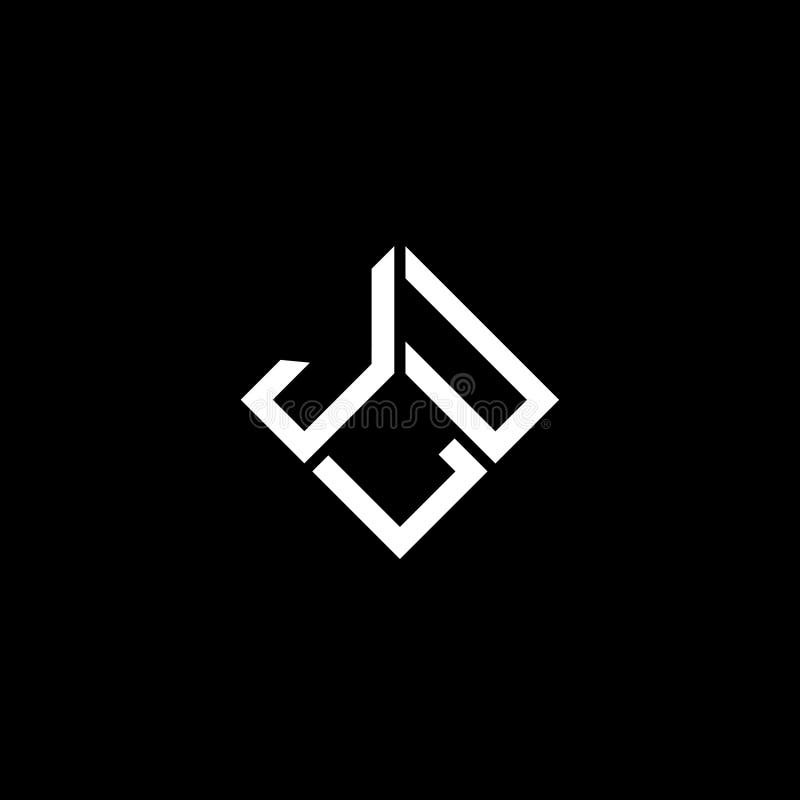 JLU Letter Logo Design on Black Background. JLU Creative Initials ...