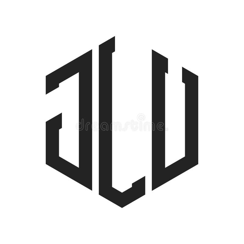 JLU Logo Design. Initial Letter JLU Monogram Logo Using Hexagon Shape ...