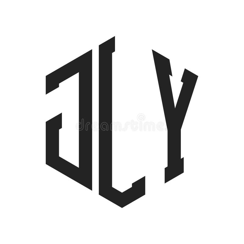 JLY Logo Design. Initial Letter JLY Monogram Logo Using Hexagon Shape ...