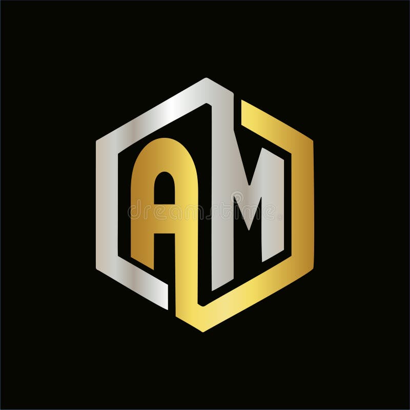 Vector Letters of Elegant am Color Logos Stock Vector - Illustration of ...