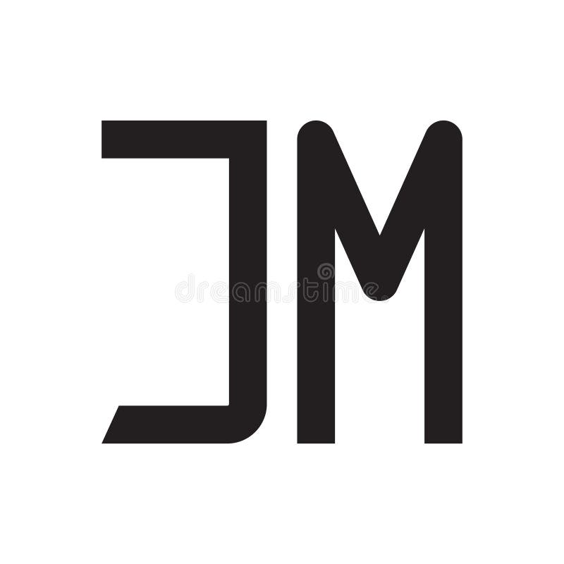 Jm Initial Letter Vector Logo Icon Stock Vector - Illustration of ...