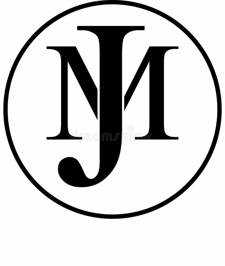 JM logo 6 stock vector. Illustration of template, love - 167341924
