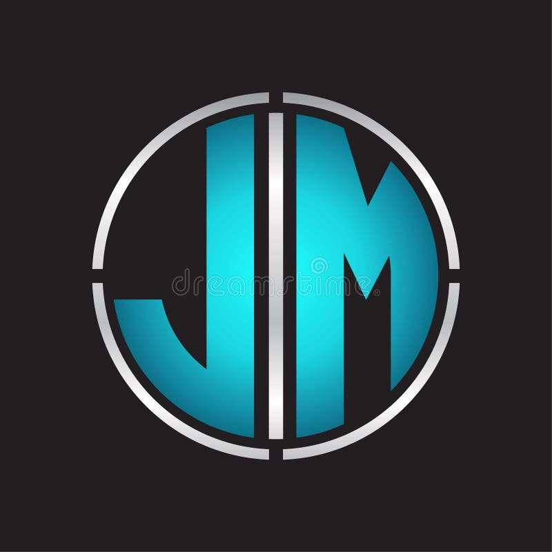 MJ M J Letter Logo Design stock vector. Illustration of corporate ...