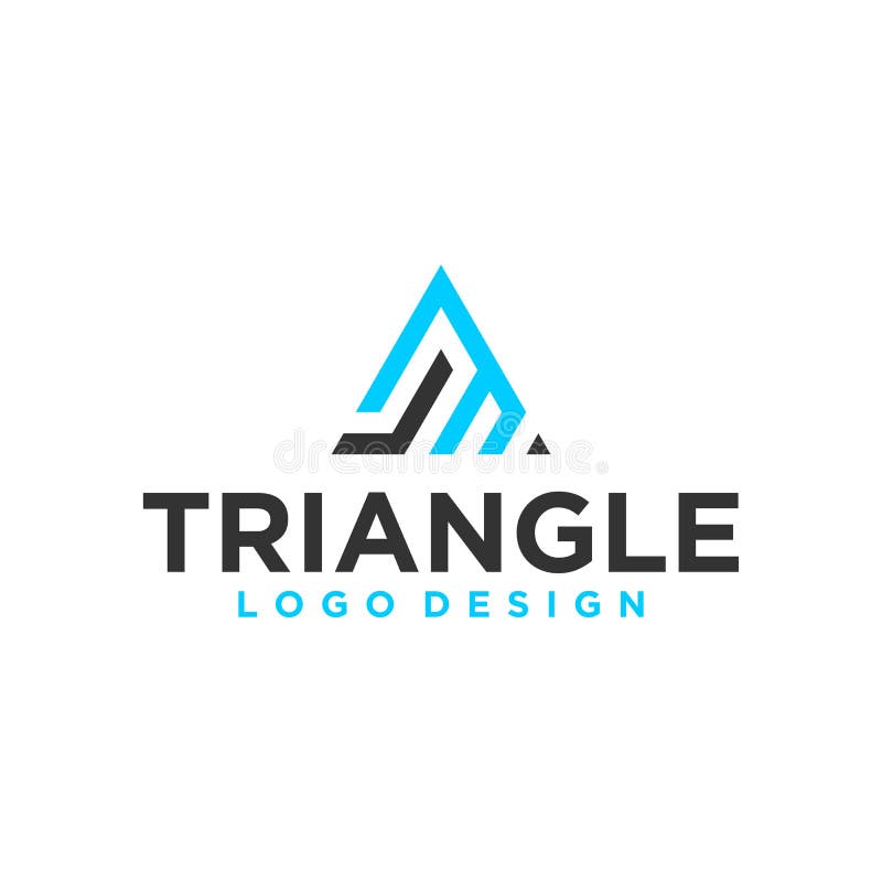Jm or Mj Triangle Logo Design Stock Vector - Illustration of vector ...
