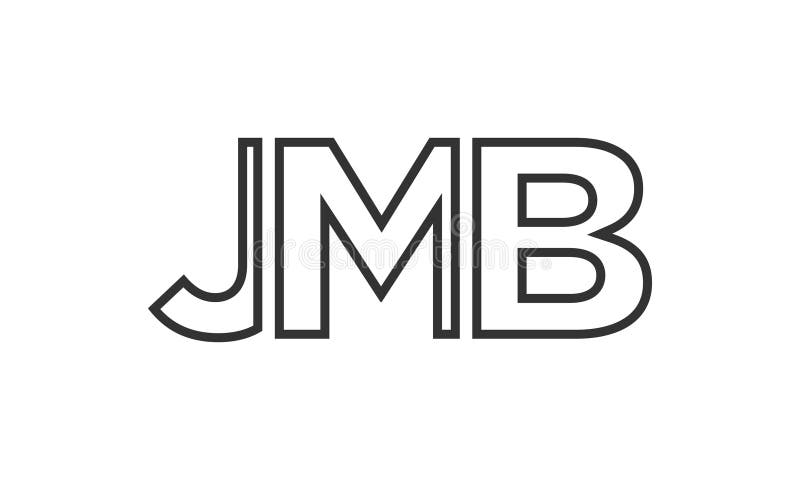 JMB Logo Design Template with Strong and Modern Bold Text. Initial ...