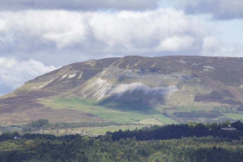 The Mighty Benbulbin in Ireland Stock Photo - Image of natural ...