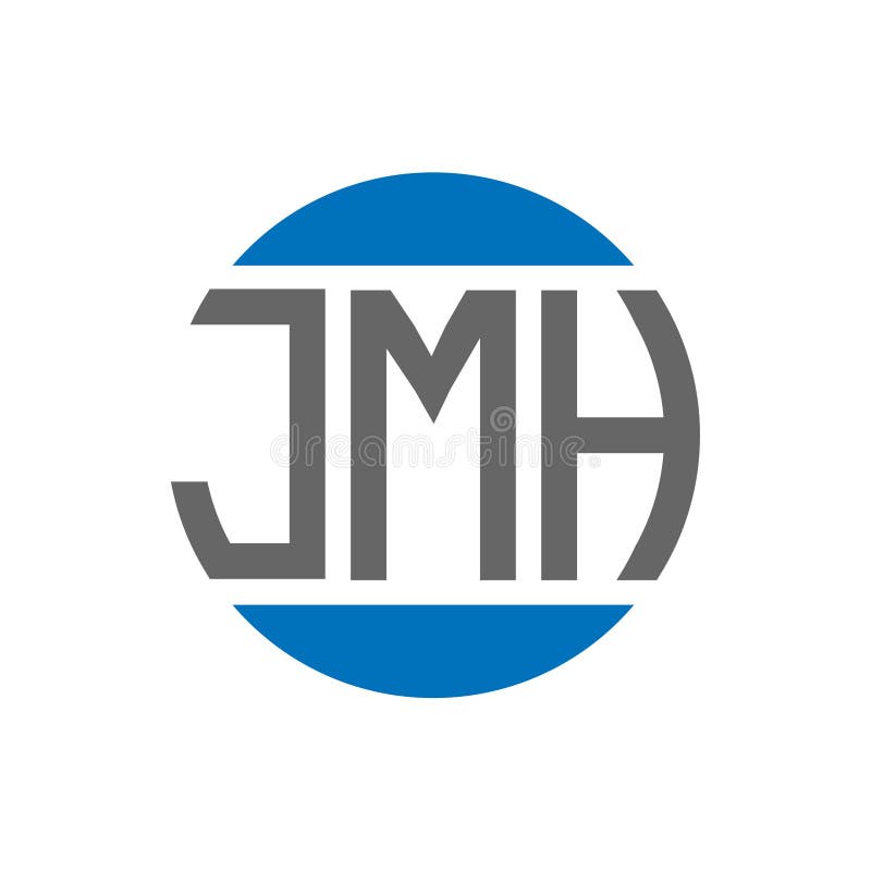JMH Letter Logo Design on White Background. JMH Creative Initials ...