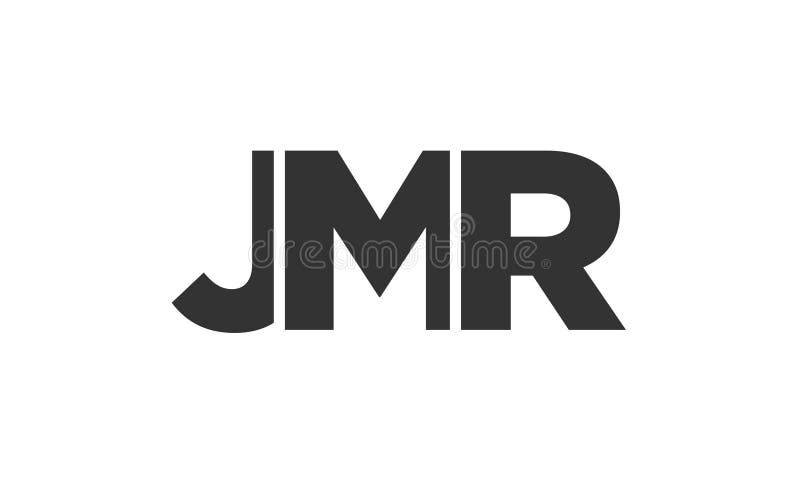 JMR Logo Design Template with Strong and Modern Bold Text. Initial ...