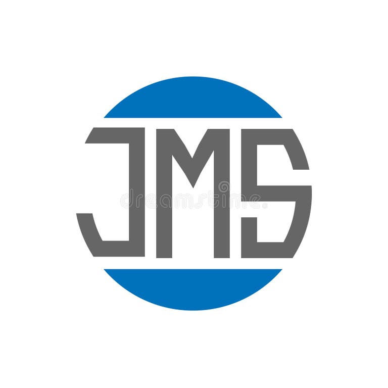 JMS Letter Logo Design on White Background. JMS Creative Initials ...