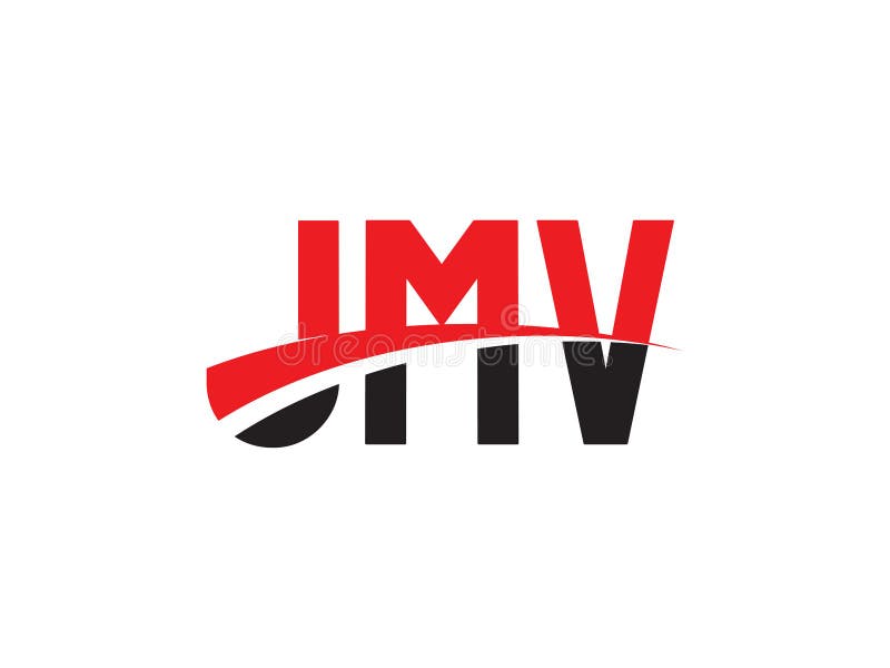 JMV Letter Initial Logo Design Vector Illustration Stock Photo - Image ...