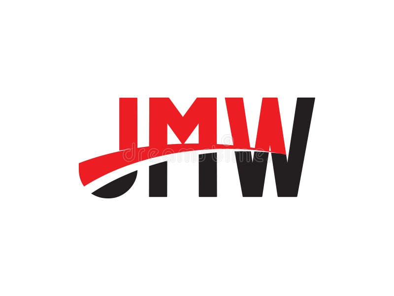 JMW Letter Initial Logo Design Vector Illustration Stock Image - Image ...