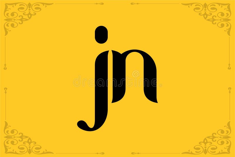 JN abstract luxury logo stock vector. Illustration of template - 362197487