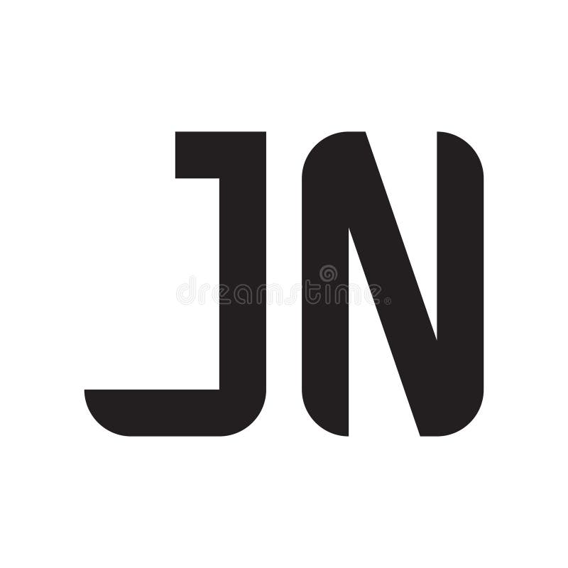 Jn Initial Letter Vector Logo Icon Stock Vector - Illustration of ...