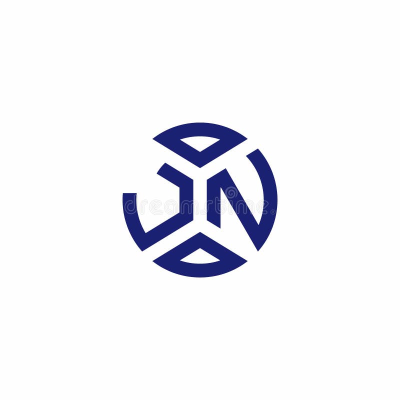JN Monogram Logo with Abstract Shapes in Modern Style Stock Vector ... JN Monogram Logo with Abstract Shapes in Modern Style Stock Vector ...