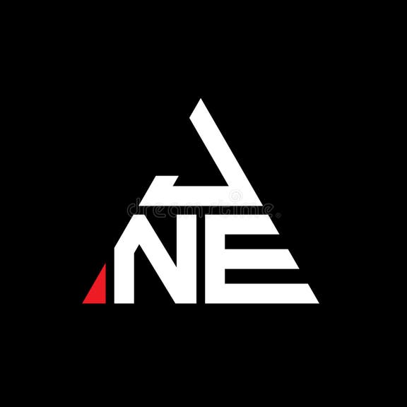 JNE Triangle Letter Logo Design with Triangle Shape. JNE Triangle Logo ...
