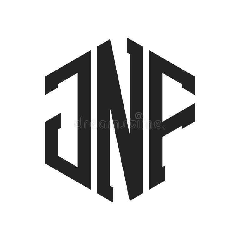 JNF Logo Design. Initial Letter JNF Monogram Logo Using Hexagon Shape ...