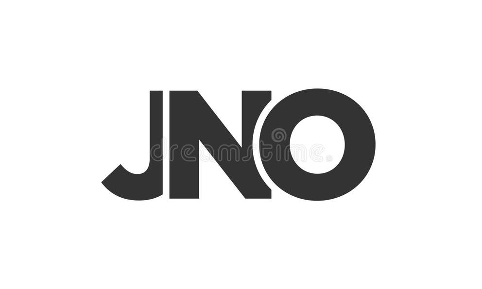 JNO Logo Design Template with Strong and Modern Bold Text. Initial ...