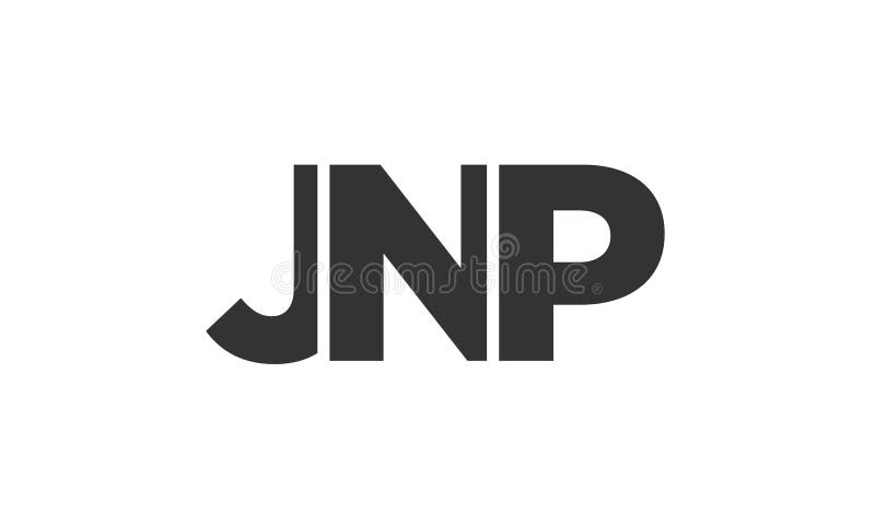 JNP Logo Design Template with Strong and Modern Bold Text. Initial ...