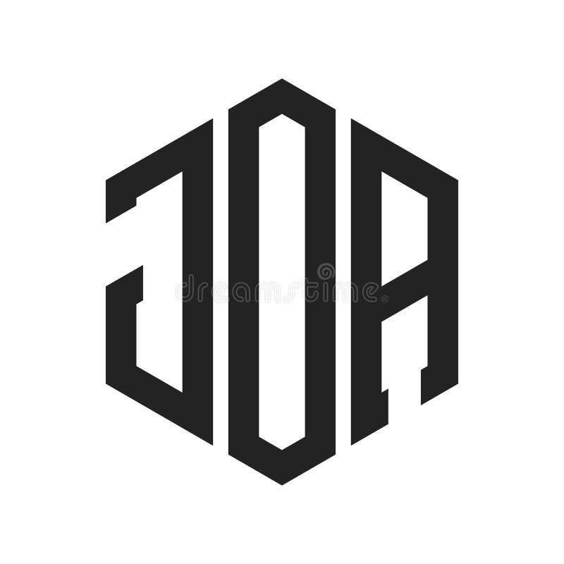 JOA Logo Design. Initial Letter JOA Monogram Logo Using Hexagon Shape ...