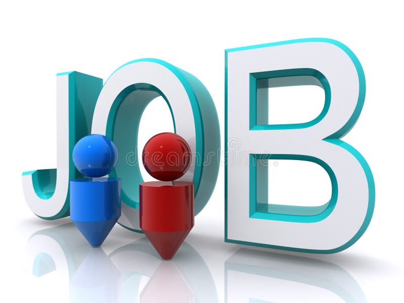 Job abstract figures stock illustration. Illustration of employment ...