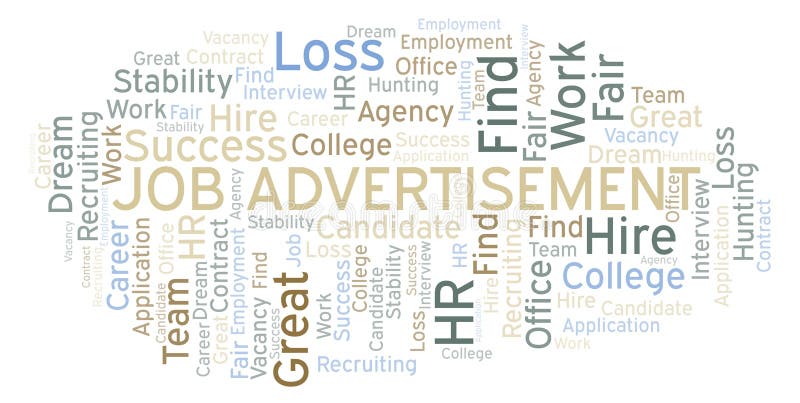 ADVERTISEMENT word cloud stock illustration. Illustration of public ...