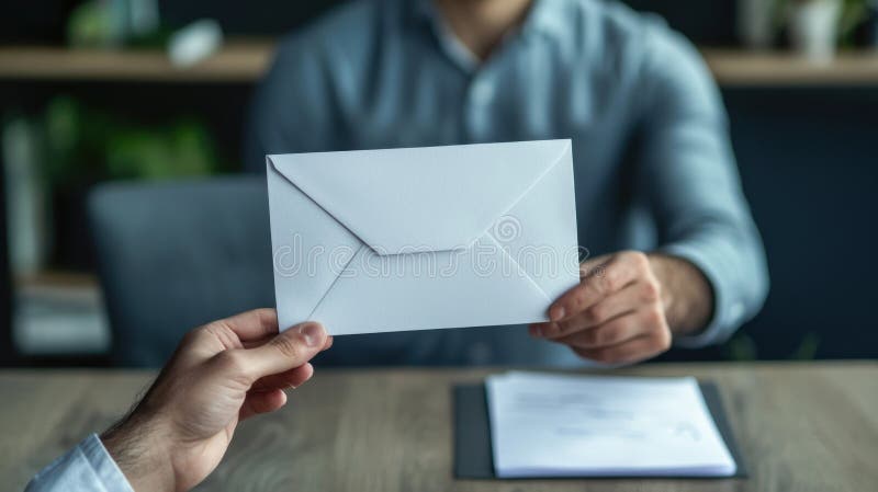 A Job Applicant Receiving a Rejection Letter Stock Illustration ...