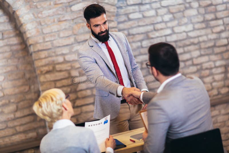 Man Having An Interview With Manager Stock Photo - Image of adviser ...