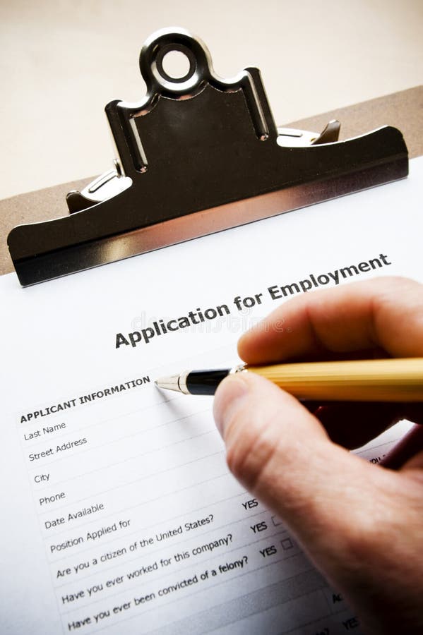 Job application form stock photo. Image of clip, file - 1295028
