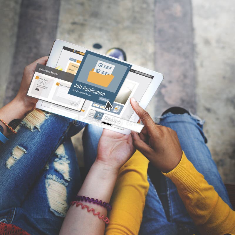 Job Application Apply Hiring Human Resources Concept Stock Image ...