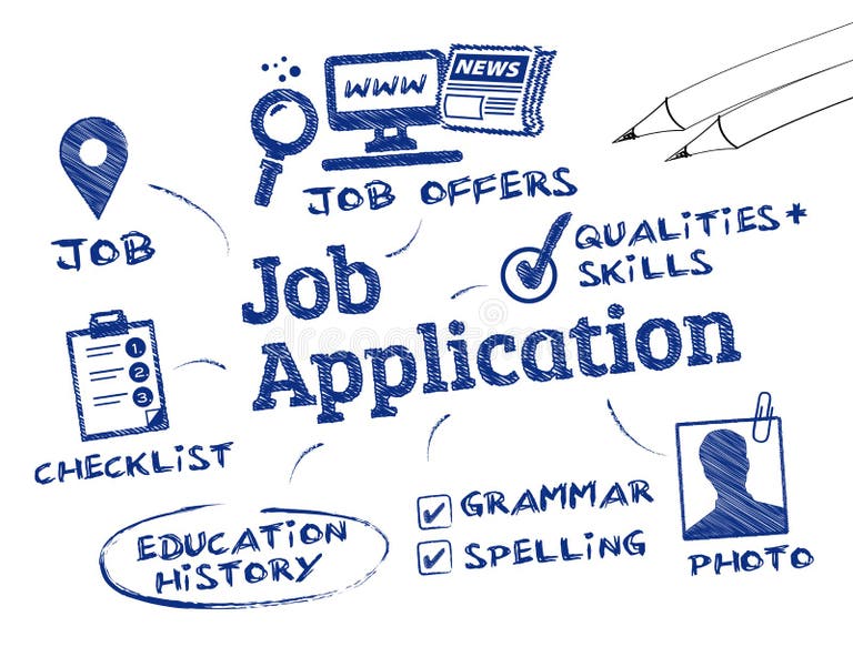 Job application stock illustration. Illustration of application - 40691751