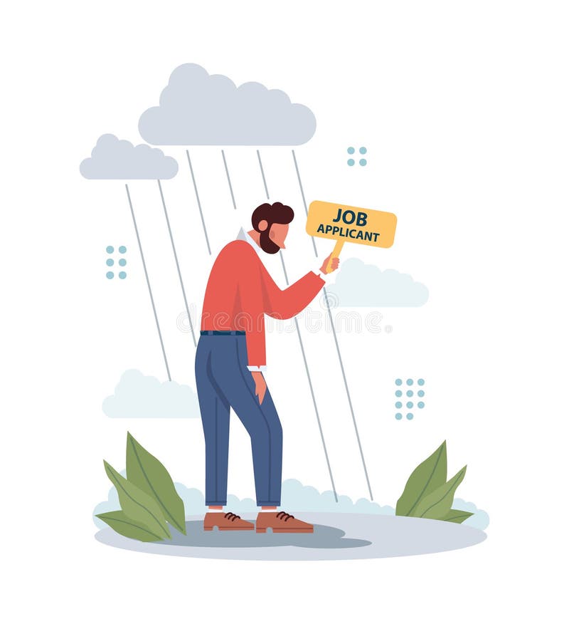 Job Application Concept. Idea of Employment and Hiring Stock Vector ...