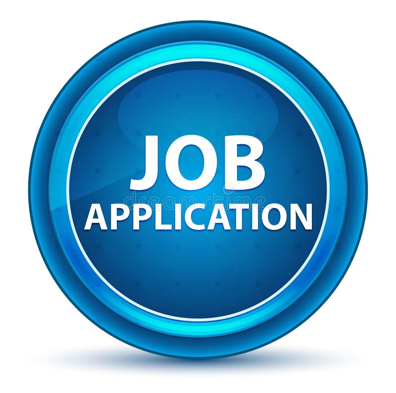 Job Application Eyeball Blue Round Button Stock Illustration ...