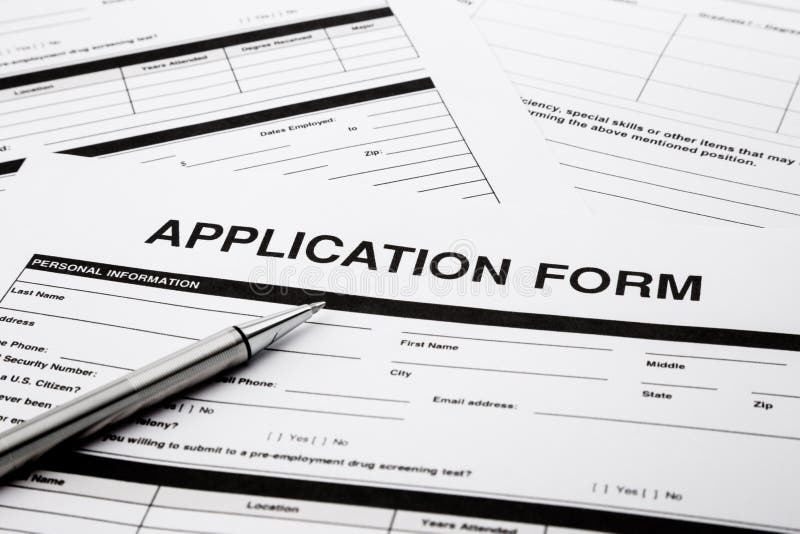 Job application form stock photo. Image of career, human - 31876196