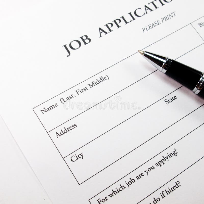 Job application form stock image. Image of application - 31876043