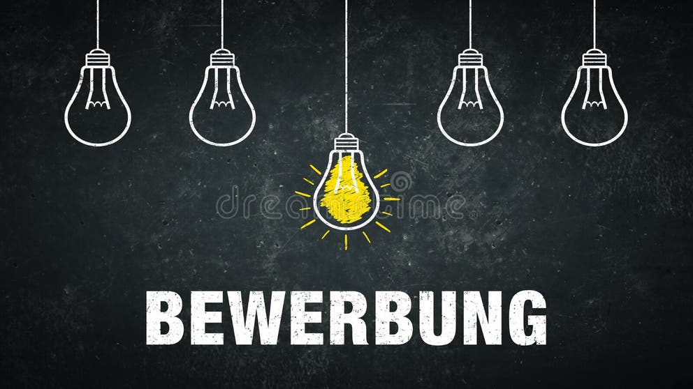 Job Application in German Language Stock Photo - Image of work ...