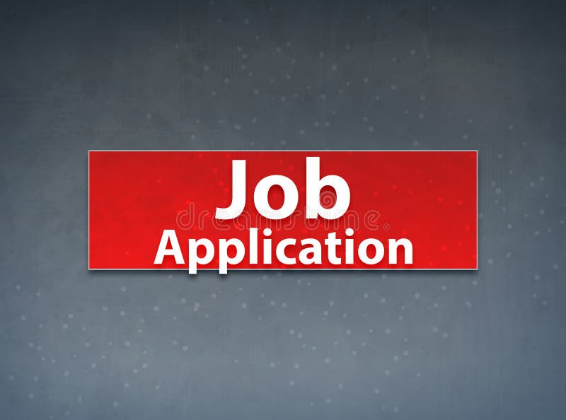 Job Application Red Banner Abstract Background Stock Illustration ...