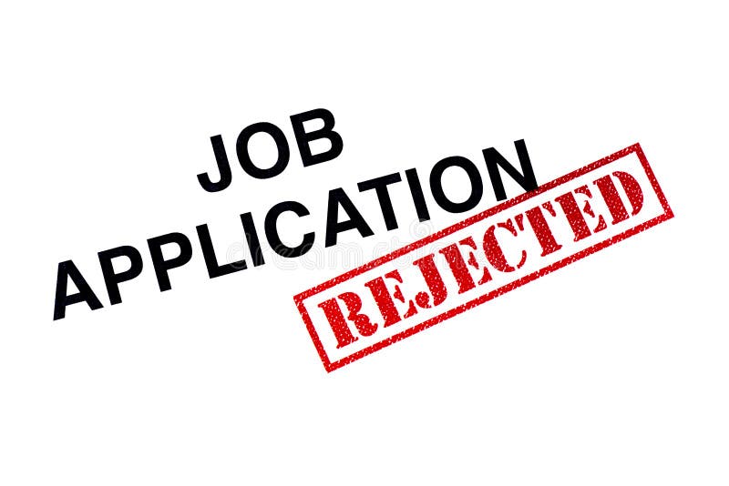 Job Application Rejected stock photo. Image of review - 127808436