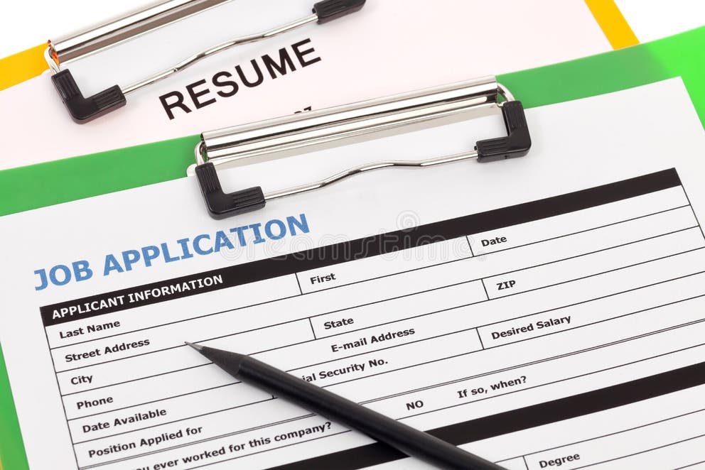 Job application and resume stock photo. Image of resumes - 36442018