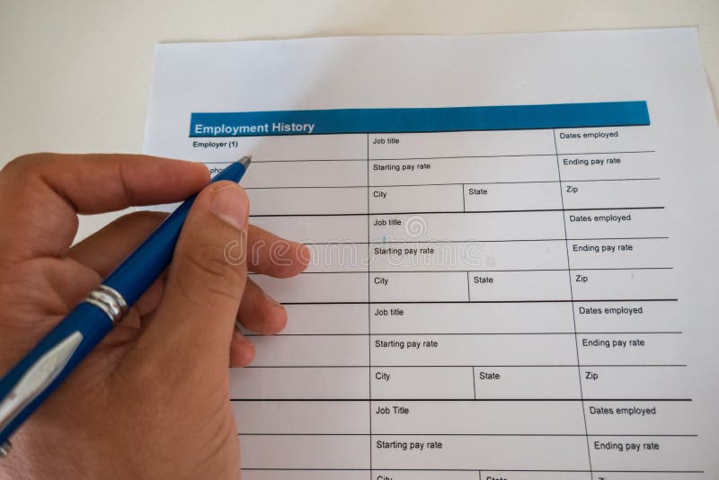 Job Application, Written Document, Agreement, Mutual Rights. Concept of ...