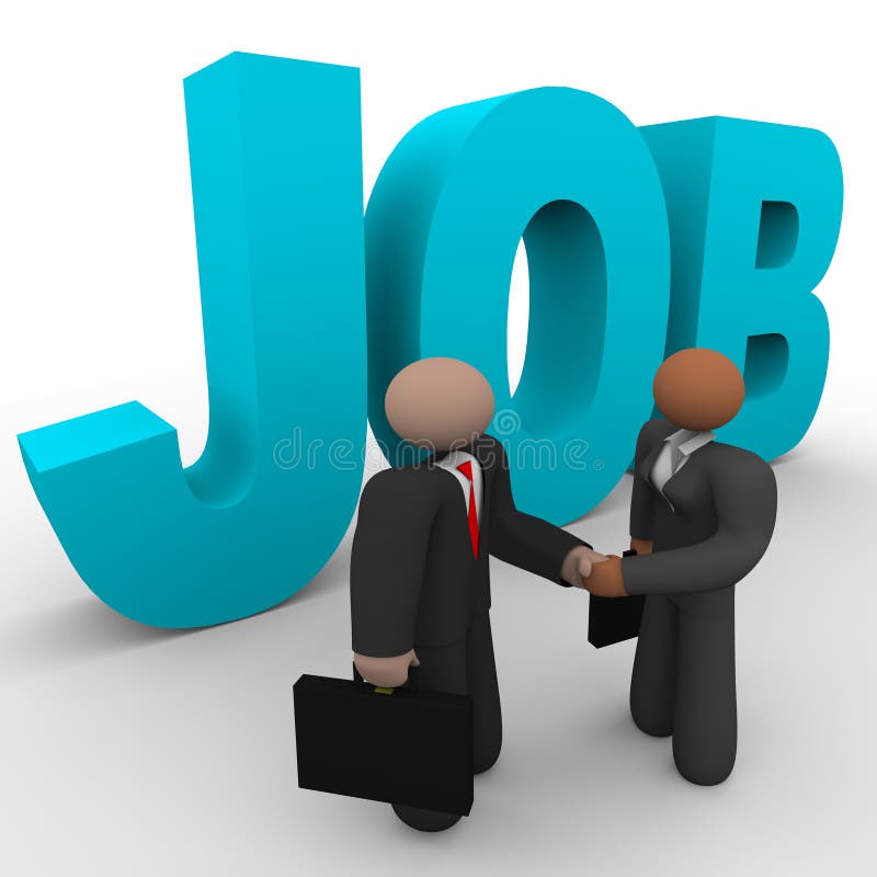 Job Security Worker Man Shielded from Retrenchment Stock Vector ...