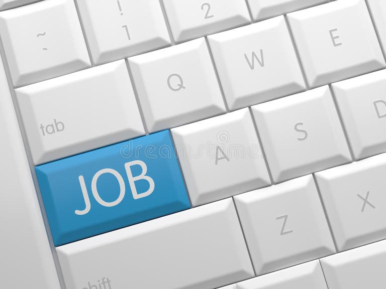 Job button stock illustration. Illustration of advice - 30349786