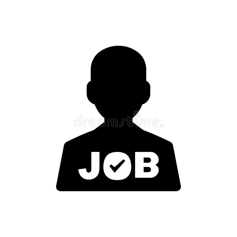 Job Candidate Icon stock vector. Illustration of candidate - 192456674
